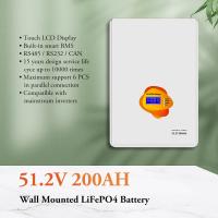 China Household Wall Mount Lithium Iron Phosphate Storage Battery Multi Communication Ports Fit Most Hybrid Solar Inverters for sale