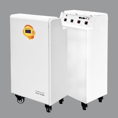 China 16KWH BATTERY 16S1P Wall mounted LiFePO4 battery pack with Smart BMS,  RS485/CAN Communication interfaces avaliable LCD display avaliable for sale