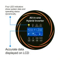 China 48V 6KW Hybrid inverter +16 KWH battery pack  Home Energy Storage 51.2V 314AH BMS MPPT for sale