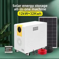 China All-In-One Energy Storage System 32kWh LiFePO4 Battery with 12KW Inverter for Home & Solar Power BMS MPPT for sale