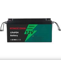 China 12.8V 200Ah LiFePO4 Grade Battery Built-in Smart BMS CAN Communication 2560Wh Portable for Solar Energy Storage Marine for sale