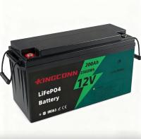 China 12.8V 200Ah LiFePO4 Grade Battery Built-in Smart BMS CAN Communication 2560Wh Portable for Solar Energy Storage Marine for sale