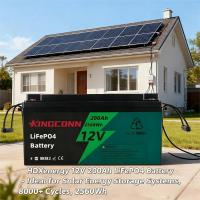 China 12.8V 200Ah LiFePO4 Grade Battery Built-in Smart BMS CAN Communication 2560Wh Portable for Solar Energy Storage Marine for sale
