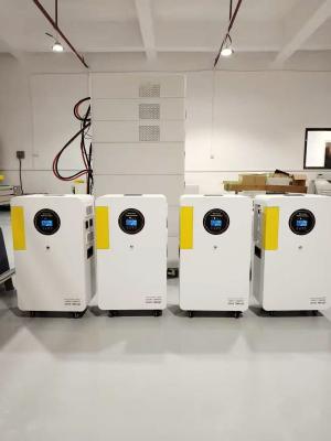 China 3.6KW&7.68KWH all in one machine 24V 3.6KW Hybrid inverter +7.68 KWH battery pack Equipped with a mobile roller for sale