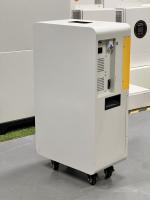 China 3.6KW&7.68KWH all in one machine 24V 3.6KW Hybrid inverter +7.68 KWH battery pack Equipped with a mobile roller for sale