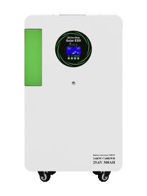 China 3.6KW 7.68KWh US Standard Solar Storage System 120V Pure Sine Wave 100A MPPT for Home Backup for sale