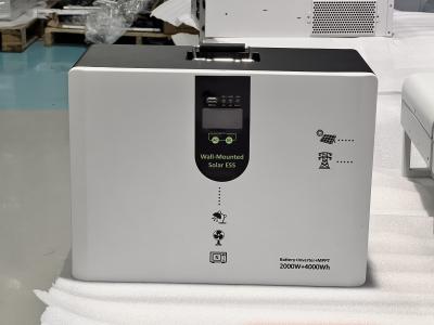 China 2000W 4kWh Wall-Mounted LiFePO₄ Solar Energy Storage System – Pure Sine Wave Backup for Home & Office for sale