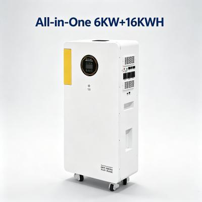 China 6KW&16kWh  All‑in‑One Off‑Grid Solar Energy Storage System LiFePO4 Battery Built‑in Inverter 230VAC for sale