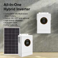 China 3.6KW 24V Hybrid Solar Inverter 100A MPPT Charger Pure Sine Wave, Max 500VDC PV Input, Support LiFePO4 RS485/CAN Communication, Work Without Battery for sale