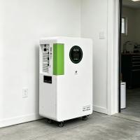 China 3.6KVA/3.6KW US Standard All‑in‑One Hybrid Solar Energy Storage System 7.68KWh Lithium‑ion Battery 5000W PV MPPT 40‑450VDC 120VAC 60Hz With Mobile Roller for sale