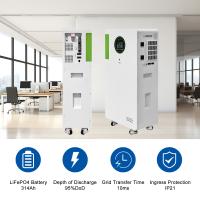 China 7.2KVA/7.2KW US Split‑Phase All‑in‑One Hybrid Solar Energy Storage System 16KWh Lithium‑ion Battery Dual MPPT 90‑450VDC 120/240VAC 60Hz With Mobile Roller for sale