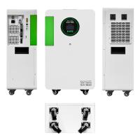 China 3.6kW Hybrid Inverter with 7.68kWh Battery Pack and Mobile Rollers for Home Energy Storage System for sale