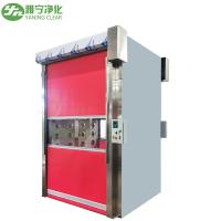 China HEPA Filter Cleanroom Air Shower with High Speed PVC Roll Up Shutter Door 18m/s for sale