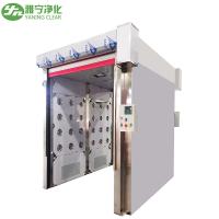 China Intelligent Cargo Air Shower Tunnel with PVC Fast Rolling Shutter Door 2100×1850×2350mm H14 HEPA Filter for sale