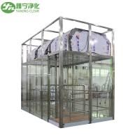 China Customized G4 Cleanroom Air Shower Full Toughened Glass Wall Z Type 380V 50Hz for sale