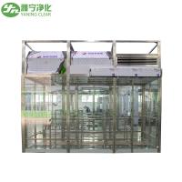 China Customized G4 Cleanroom Air Shower Full Toughened Glass Wall Z Type 380V 50Hz for sale