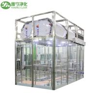 China Customized G4 Cleanroom Air Shower Full Toughened Glass Wall Z Type 380V 50Hz for sale