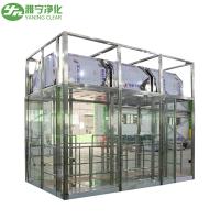 China Customized G4 Cleanroom Air Shower Full Toughened Glass Wall Z Type 380V 50Hz for sale