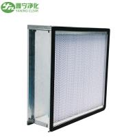 China Mini Deep Pleated Stainless Steel Hepa Filter H13 H14 High Efficiency Particulate for sale