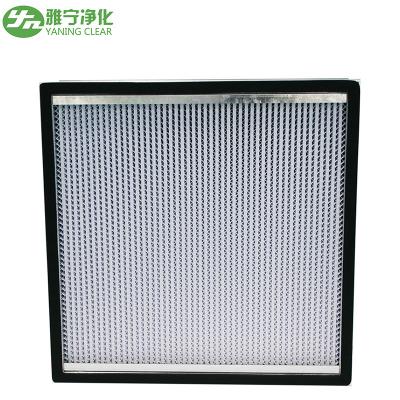 China Deep Pleated HEPA Filter H13 H14 Stainless Steel Frame Aluminum Separator for sale
