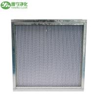 China Class 100 HEPA Filter / Deep Pleated HEPA Filter With Paper Clapboard for sale