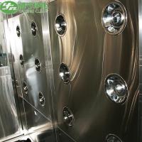 China Clean Room Air Shower with Face Recognition & Temperature Detection - 1290×1000×2130mm, ≥25m/s Air Velocity for sale