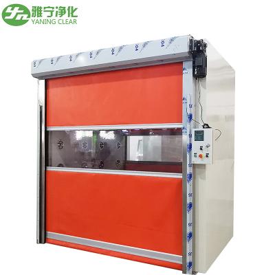 China Automatic Induction Doorperson Air Shower Room 2000Wx1500Dx2130H with PVC Rolling Shutter Door for sale