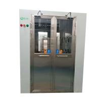 China Cleanroom Air Shower Pass Box H13 HEPA Filter 500x500x500mm Electronical Interlock for sale