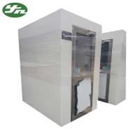 China Stainless Steel Cleanroom Air Shower Pass Box with G4 Pre Filter H13 HEPA Filter 500x500x500mm for sale