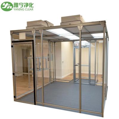 China Modular 800w Clean Room Booth With Ffu Fan Filter for sale