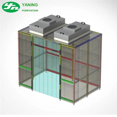 China Yaning Antistatic Curtain Mobile Clean Room Booth 10000 Class ISO7 220V for sale