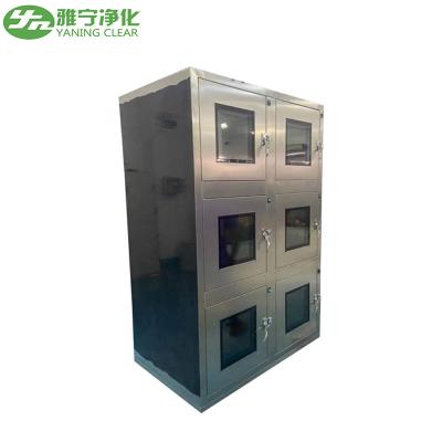 China Cleanroom Pass Through Box 220V 50Hz Stainless Steel Transfer Window 600x600x600mm for sale