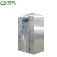 China YANING Stainless Steel Air Shower Room with H13 HEPA Filter 22-27m/s Air Velocity for Clean Room for sale
