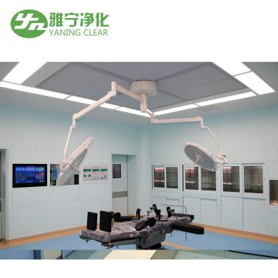 China Modular Hospital PVC Operation Theatre Wall Panel Board 6mm Glass Surgical Operating Room for sale