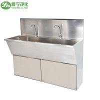 China 304 Stainless Steel Medical Hand Wash Sink 800mm Seamlessly Welded Wall Mounted Sensor Faucet for sale