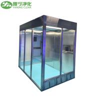 China YANING ISO Certified Stainless Steel Laminar Air Flow Clean Booth H14 HEPA Filter Class 100000 for sale