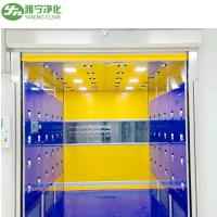 China PVC Fast Rolling Shutter Door 2100x1850mm Clean Room Air Shower Pass Thru Box for sale