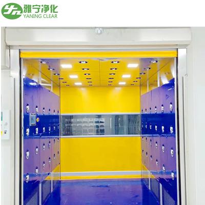 China Cargo Air Shower with Roller Shutter Door for Clean Rooms - 1290×1000×2050mm with ≥25m/s Wind Speed for sale