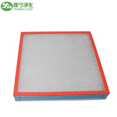 China High Temperature Resistant Panel Pre-Filter with Aluminum Alloy Frame - H13-H14 Efficiency 99.95-99.995% for sale
