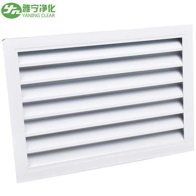 China 1.0mm Aluminum Double Deflection Return Air Grille 100x100mm to 100x250mm for HVAC Ventilation Systems for sale