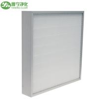 China Mini Pleat HEPA Air Filter Replace H13 HEPA Filter With Galvanized Frame for sale