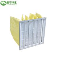 China F5-F9 Grade Multi Pocket Air Filter 500mm Depth 1600-3200 m³/h for HVAC Primary Filtration for sale