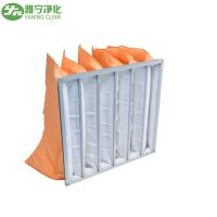 China F5-F9 Grade Multi Pocket Air Filter 500mm Depth 1600-3200 m³/h for HVAC Primary Filtration for sale