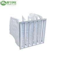 China F5-F9 Grade Multi Pocket Air Filter 500mm Depth 1600-3200 m³/h for HVAC Primary Filtration for sale