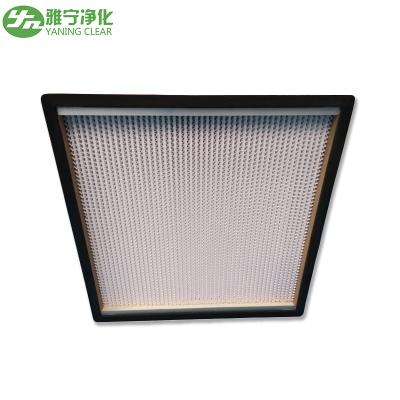 China High Efficiency HEPA Media Filter with Sandwich Wooden Board Frame - 97-98% Efficiency, 500-3000 m³/h Airflow for sale