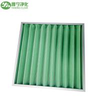 China G4 Pleated Panel Air Filter 595x595x46mm Aluminum Frame with 90-95% Efficiency and 250Pa Pressure Drop for sale