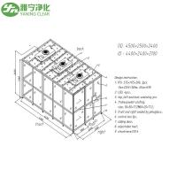 China Custom 4500×2500×2400mm Steel Frame Clean Room Booth for Automotive Coating Lines with Modular Design for sale