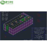 China 80x80mm Powder Coating Frame Clean Room Booth ISO 8 Purification with 0.3-0.5 m/s Air Velocity for Candy Industry for sale