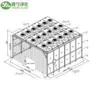 China Static Class 100 Clean Room Booth 4000×4000×2300mm with 0.3-0.5m/s Air Velocity for Electronics & Food Industries for sale