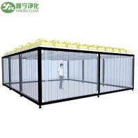 China YANING GMP Standard ISO5 Modular Clean Room Soft and Hard Wall Clean Booth 220V 50Hz for sale